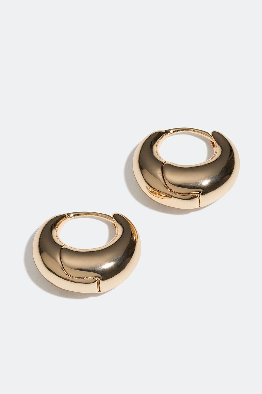 Shoppa Små Guldfärgade Hoops I Chunky Design På