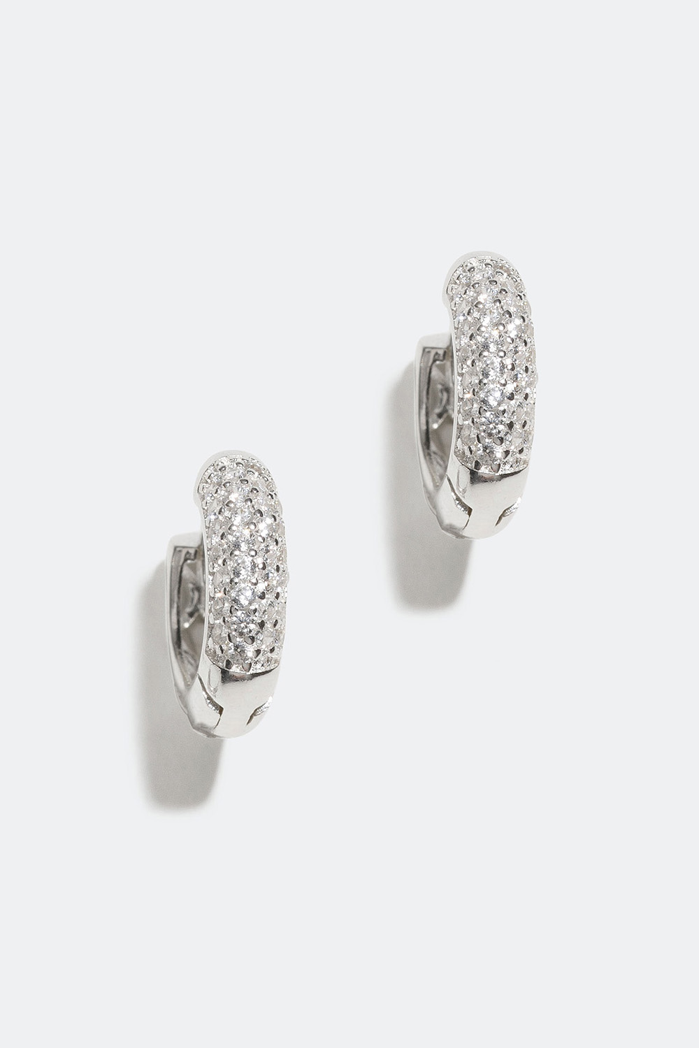Shoppa Mini Hoops I äkta Silver Med Cubic Zirconia På